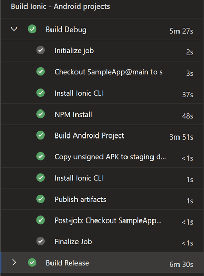 Multi-stage builds for Ionic Apps with Azure Pipeline Templates - Sahan ...